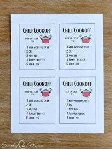 How to Plan the Best Chili Cook-off with Free Printables