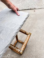 How to Build an Easy Outdoor Side Table for Less than $10