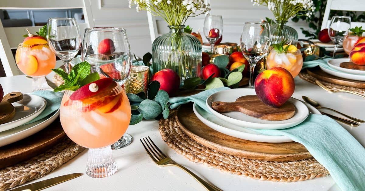 Peach Perfect: Make This Simple Summer Dinner Menu Today!