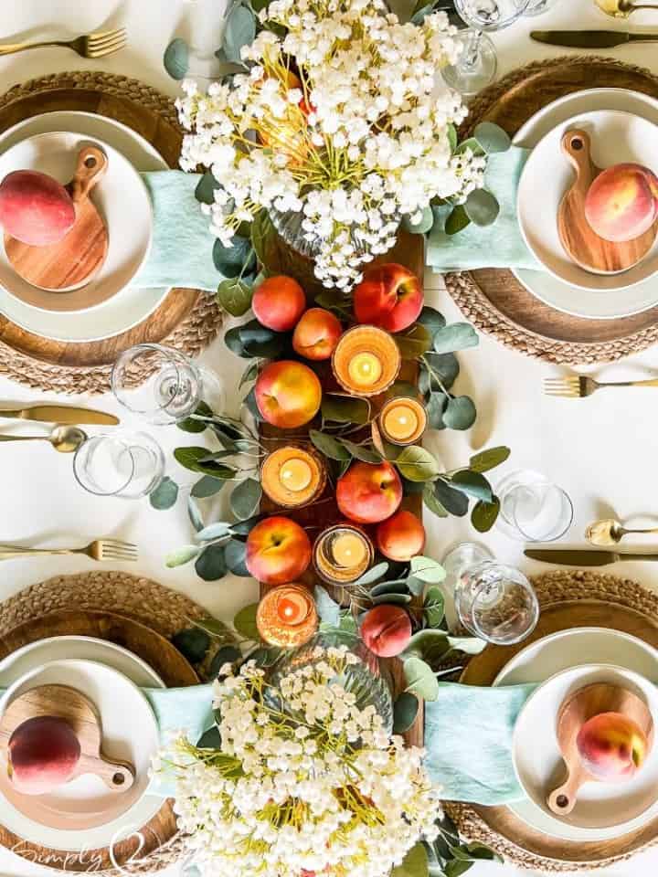 9 Easy Steps to Create an Absolutely Perfectly Peachy Tablescape ...