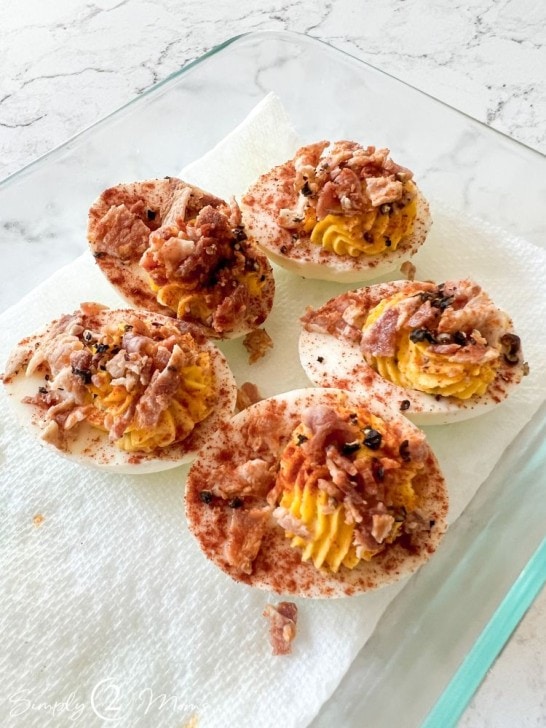 Classic Southern Deviled Eggs with Bacon – Simply2moms
