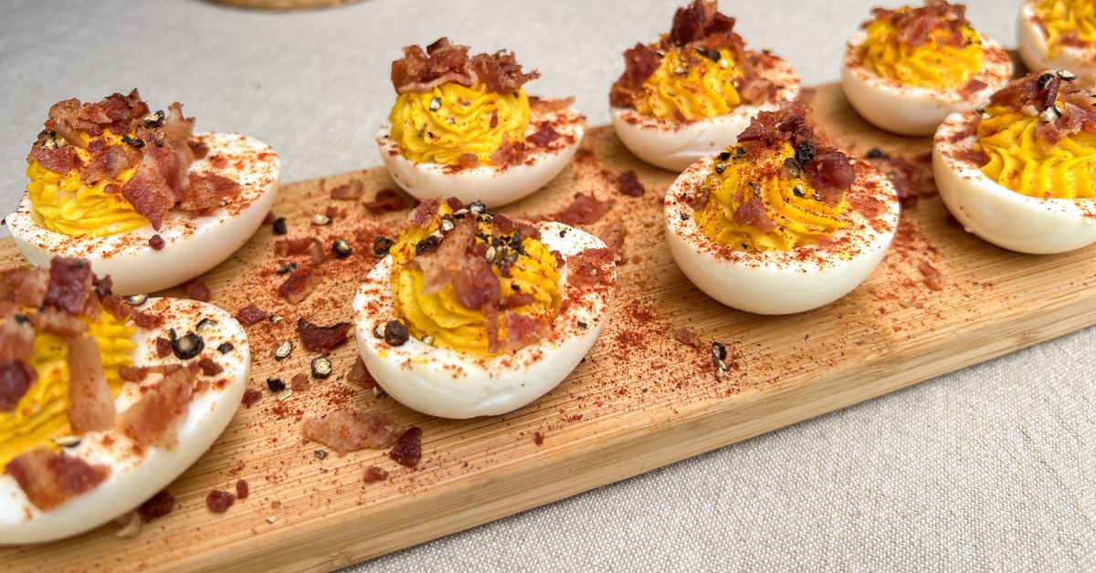 Classic Southern Deviled Eggs with Bacon – Simply2moms