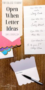 10 Incredible Ideas for Writing Open When Letters for Your College Freshman