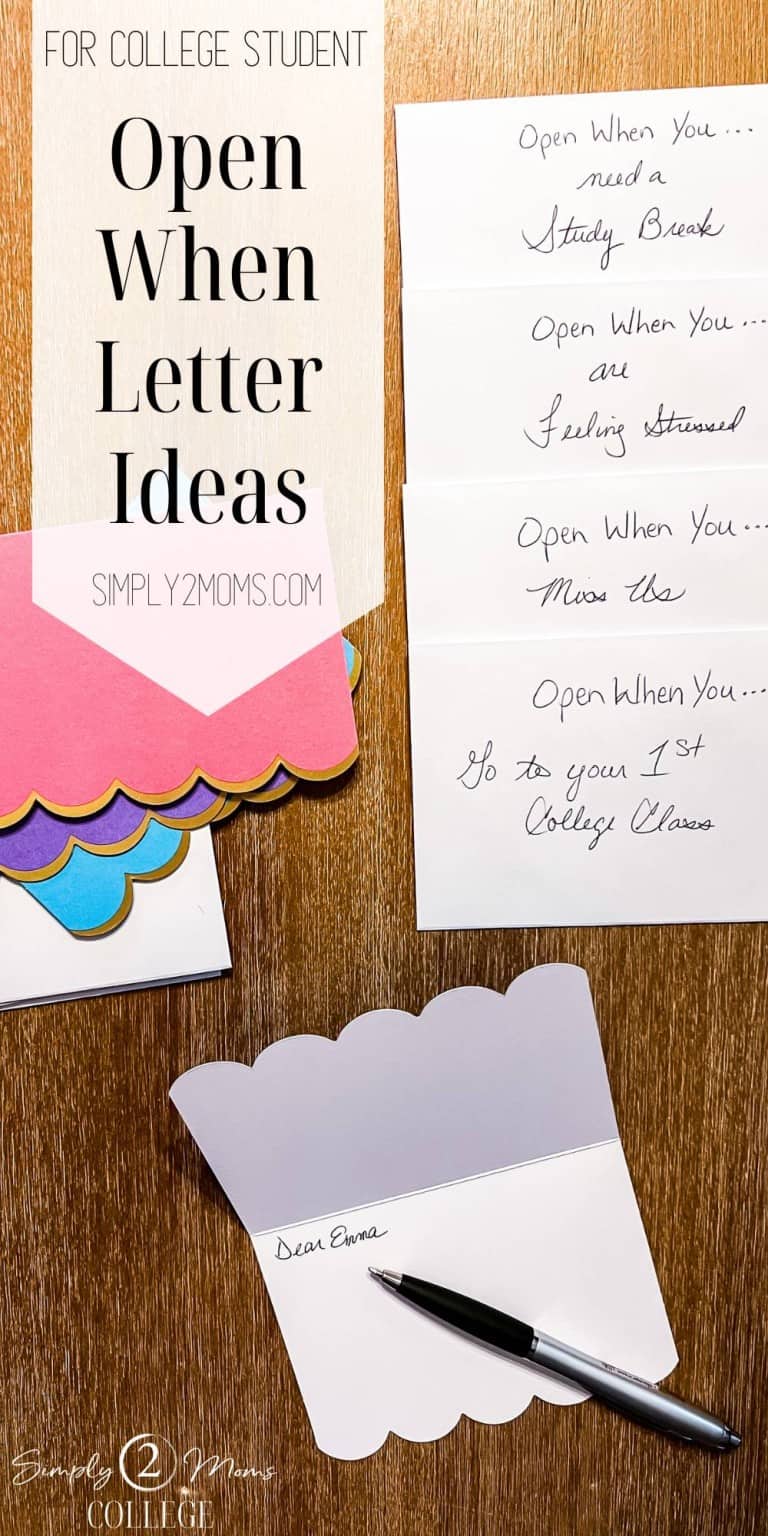 10 Incredible Ideas for Writing Open When Letters for Your College Freshman