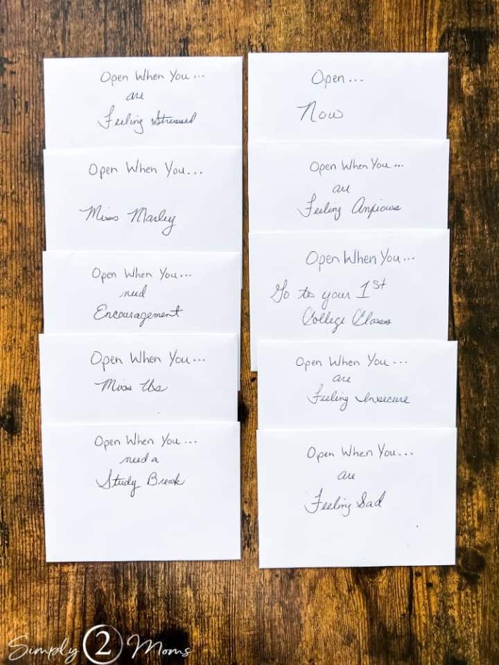 10 Incredible Ideas for Writing Open When Letters for Your College Freshman