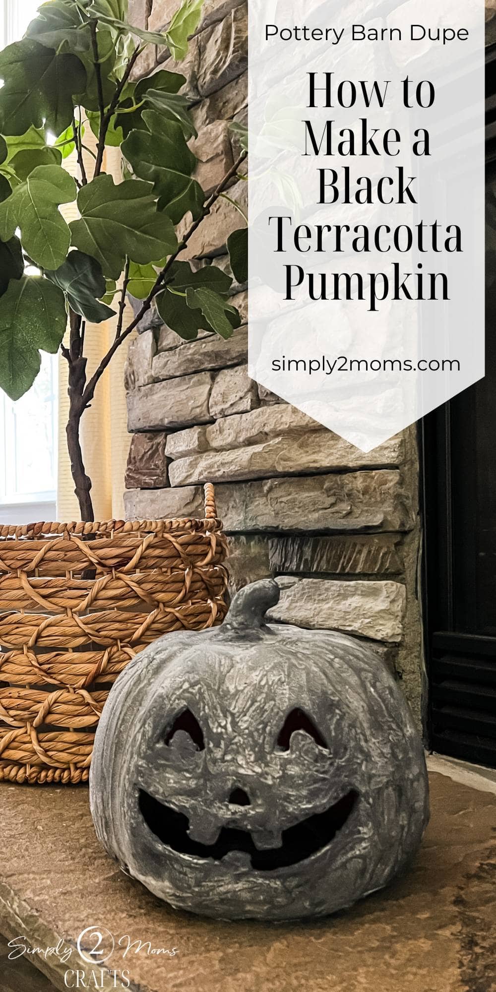 How to Make a Black Terracotta Pumpkin: Pottery Barn Dupe – Simply2moms