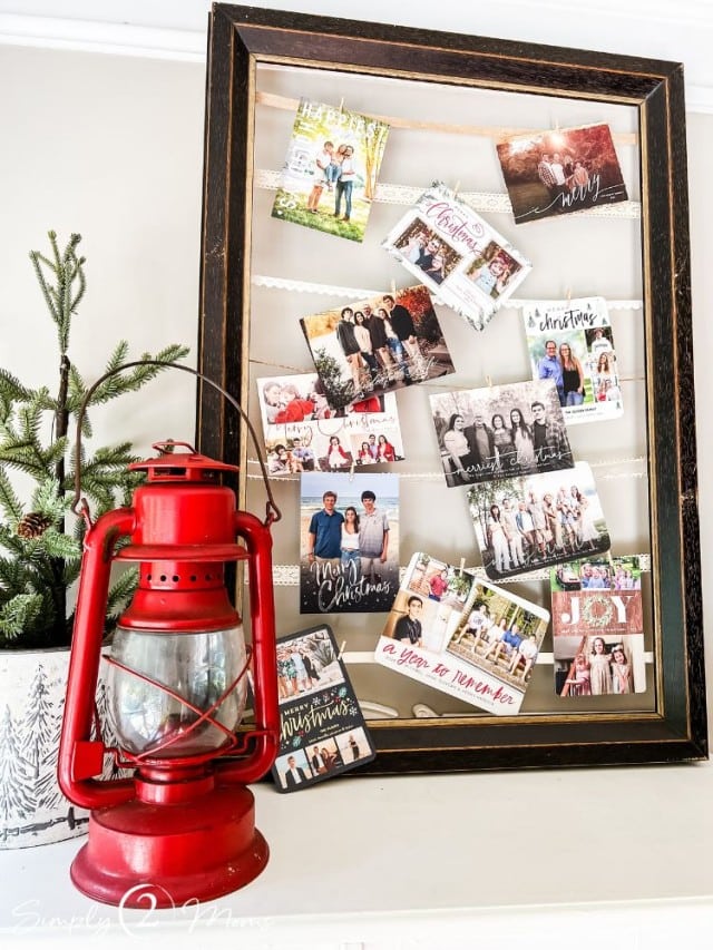 3 Easy Steps to Make a Simple Christmas Card Display Frame
