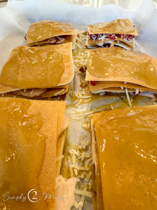 The Best Kentucky Hot Brown Sandwich Stack with a Twist